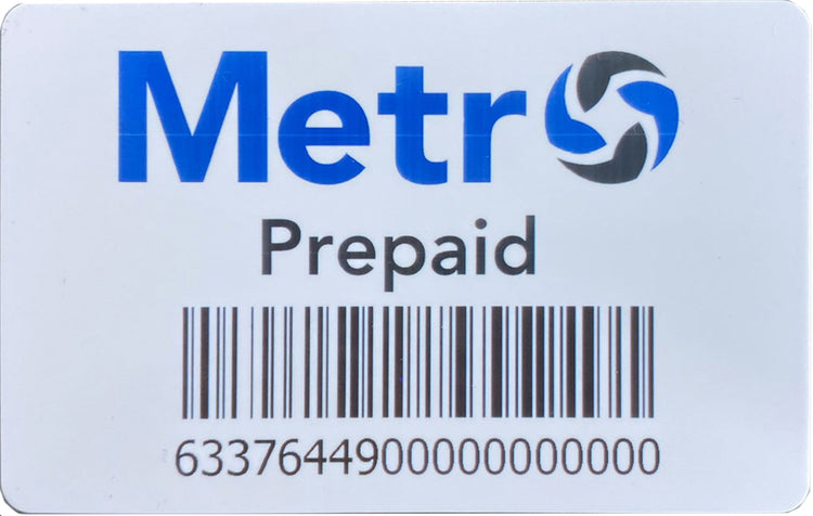 Metro Prepaid - Replacement Card – Metro Meter Cards